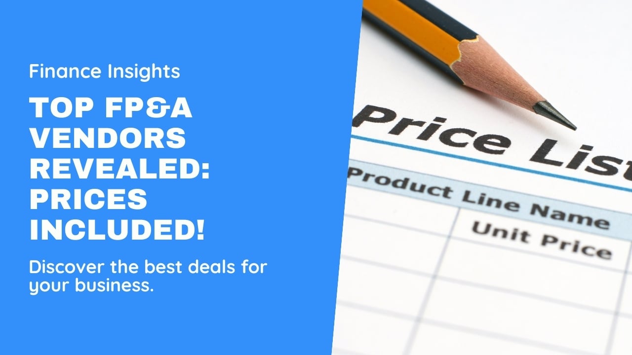 FP&A Software Pricing Guide for 2025